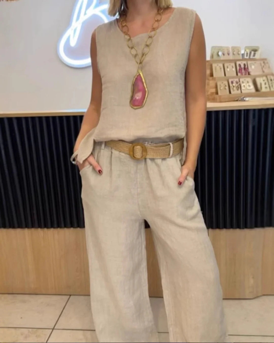 Odelia - Elegant Two Piece Set – Zevara Melbourne