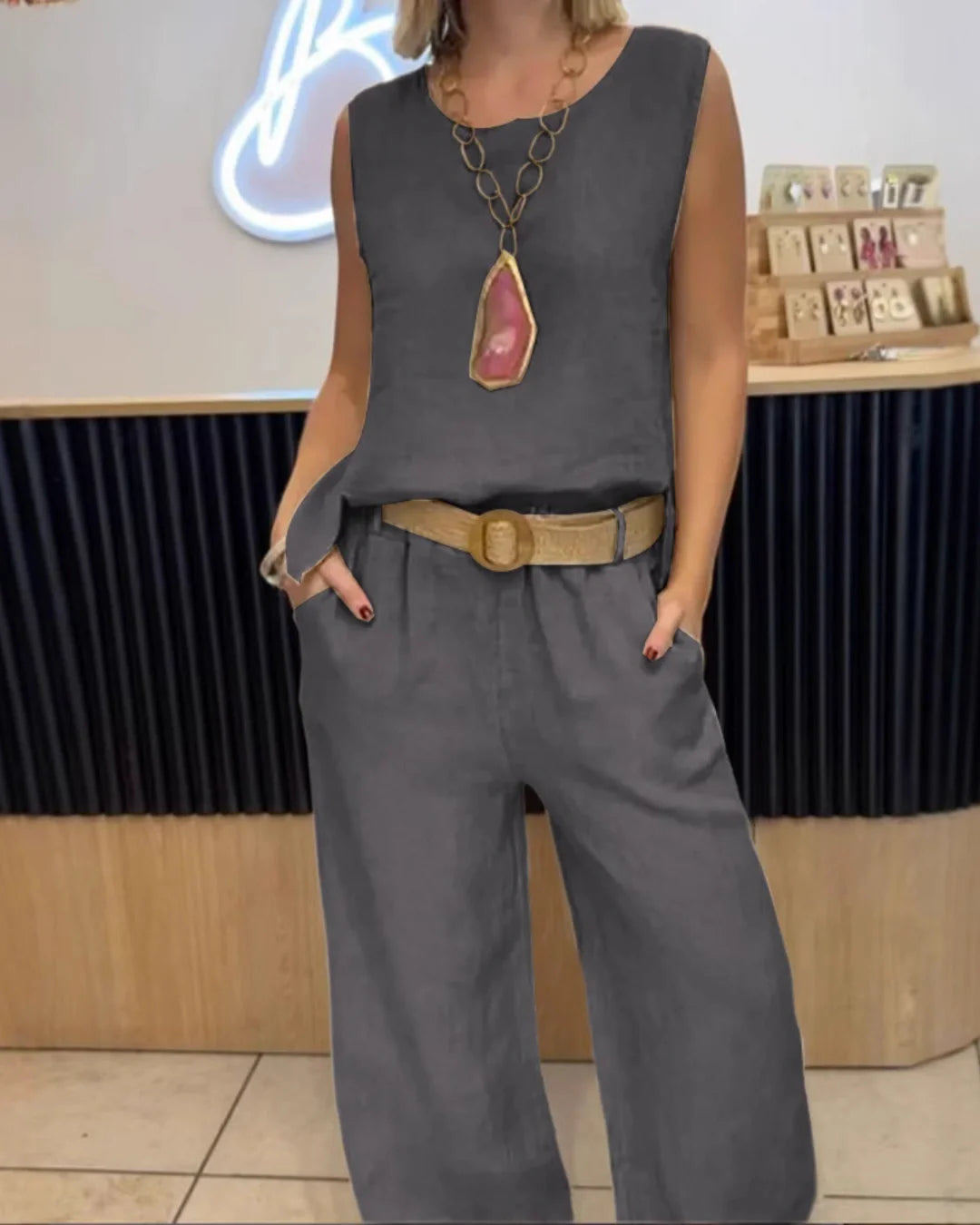 Odelia - Elegant Two Piece Set – Zevara Melbourne